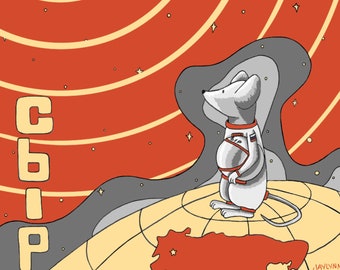 Space Race Propaganda Posters - Etsy