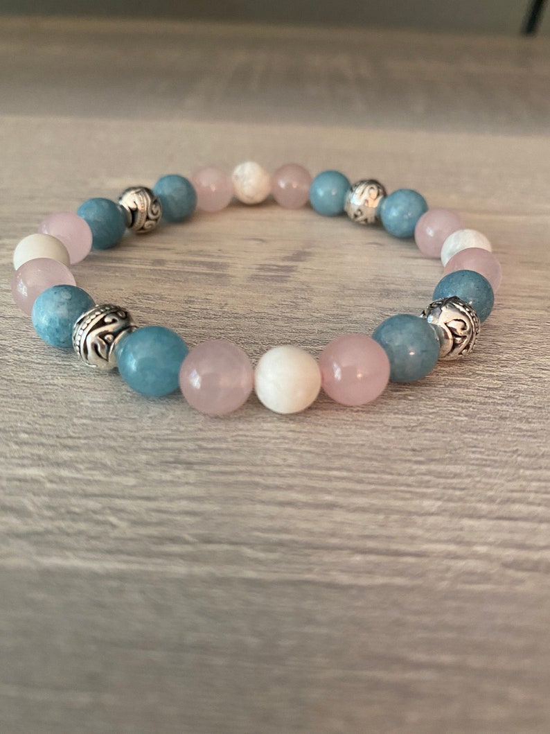 Transgender Flag Crystal Bracelet, Pride Bracelet - Etsy