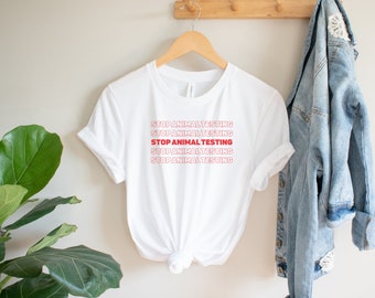 Stop Animal Testing Shirt - Etsy