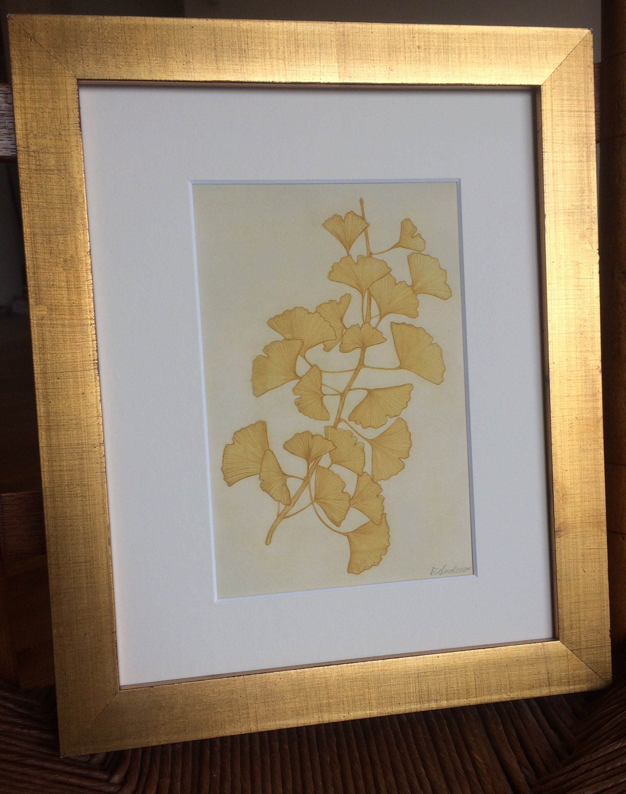 Yellow Ginkgo Print - Etsy