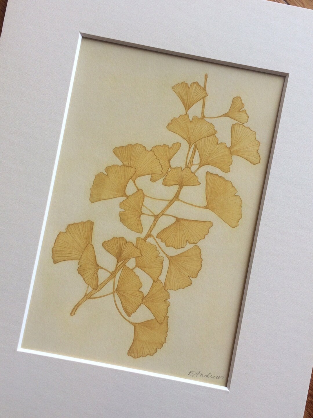 Yellow Ginkgo Print - Etsy