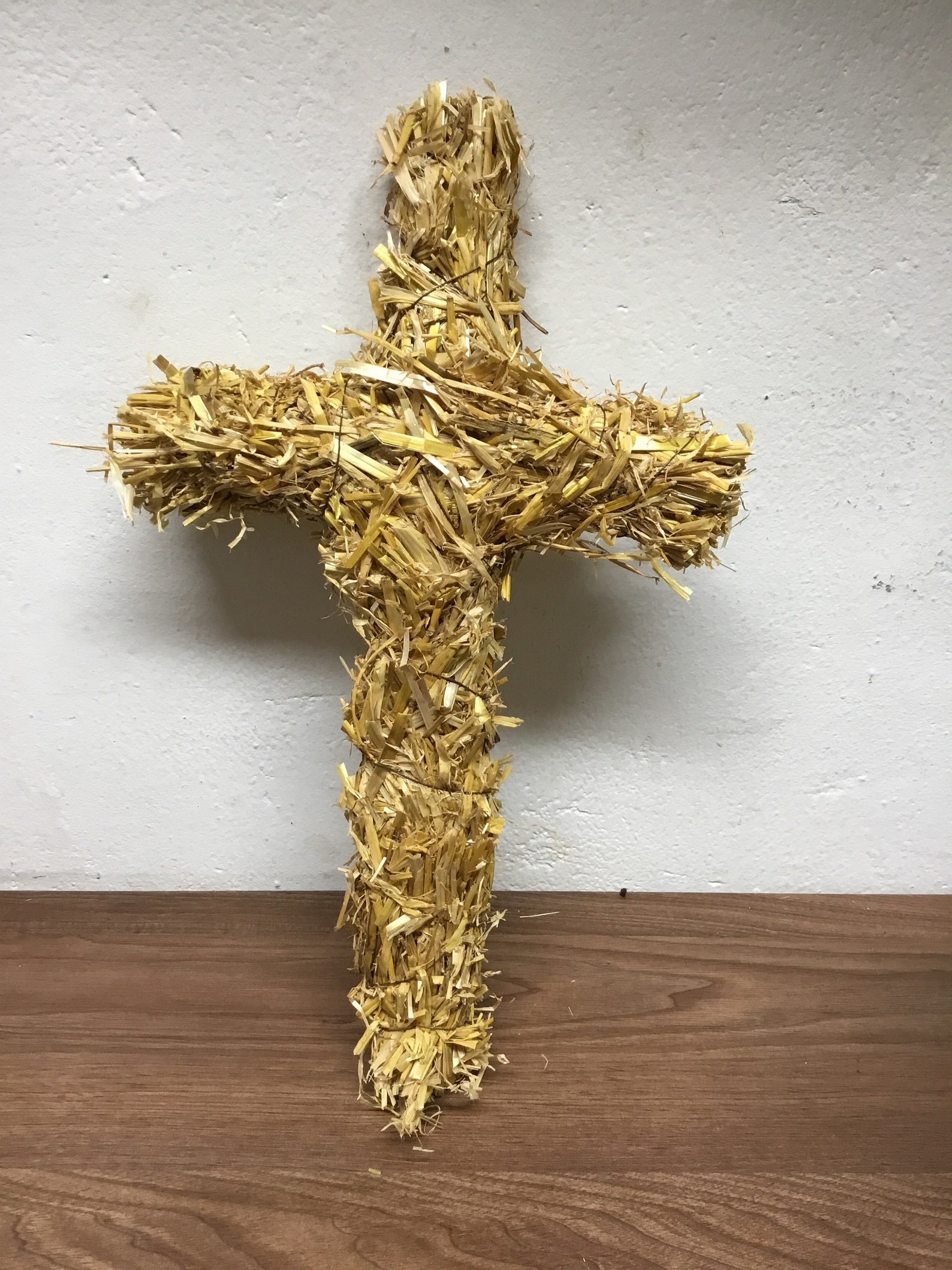 Strawed Wreath Frame, Cross Wreath Frame, Cross Wreath, Wall Decoration ...