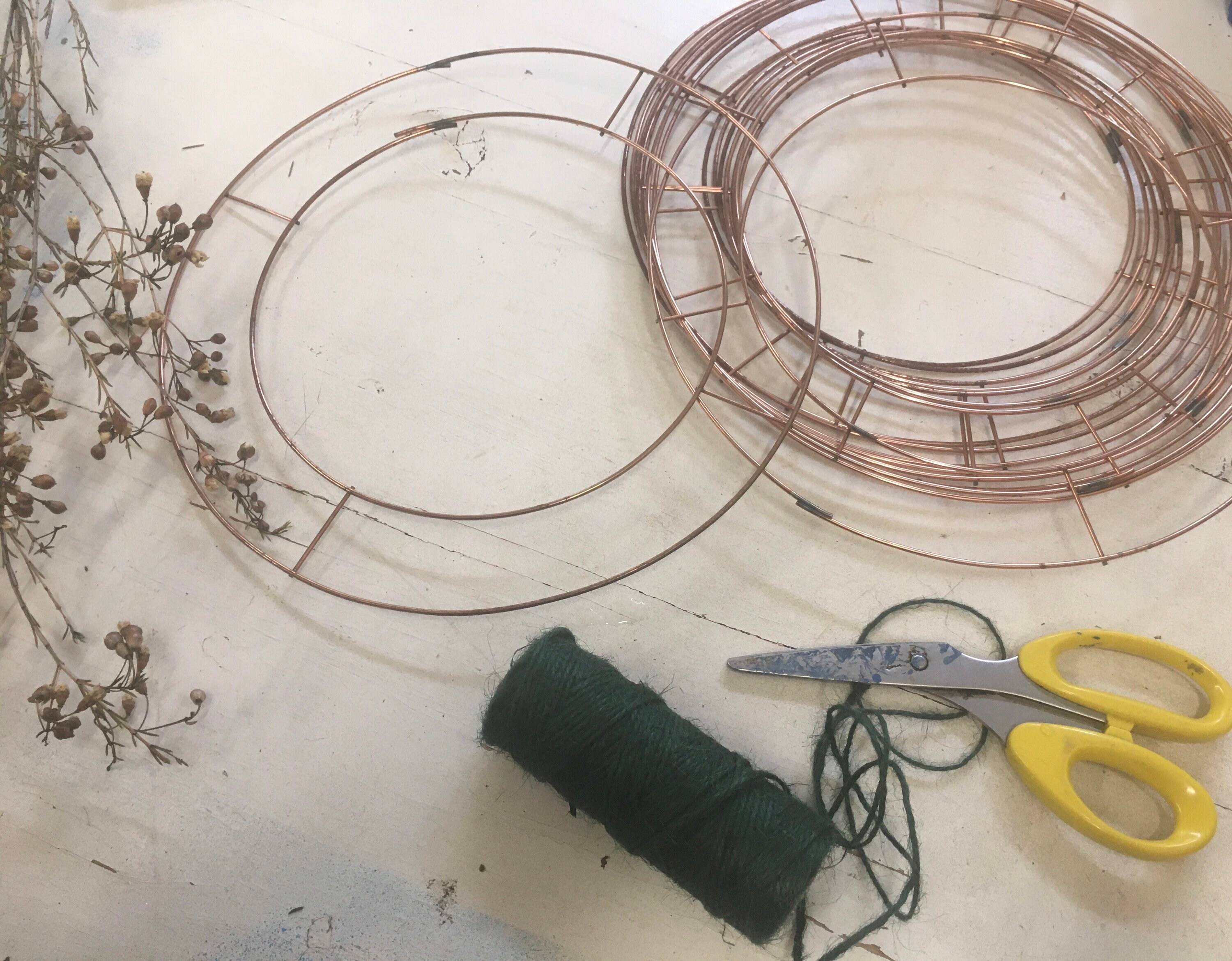 Wearth making base, wreath frame, wire frame, wreath Christmas frame ...