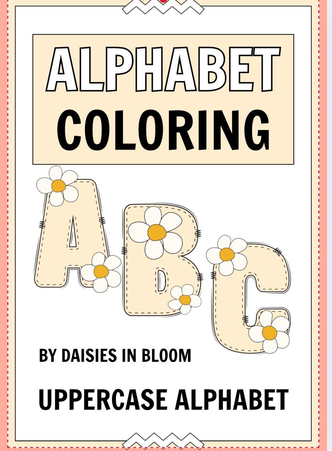 ABC Design Colouring for Kids , Flowers Floral Patterns - Etsy