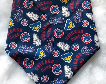 MLB Chicago Cubs Baseball Tie on Dog Bandana - Etsy