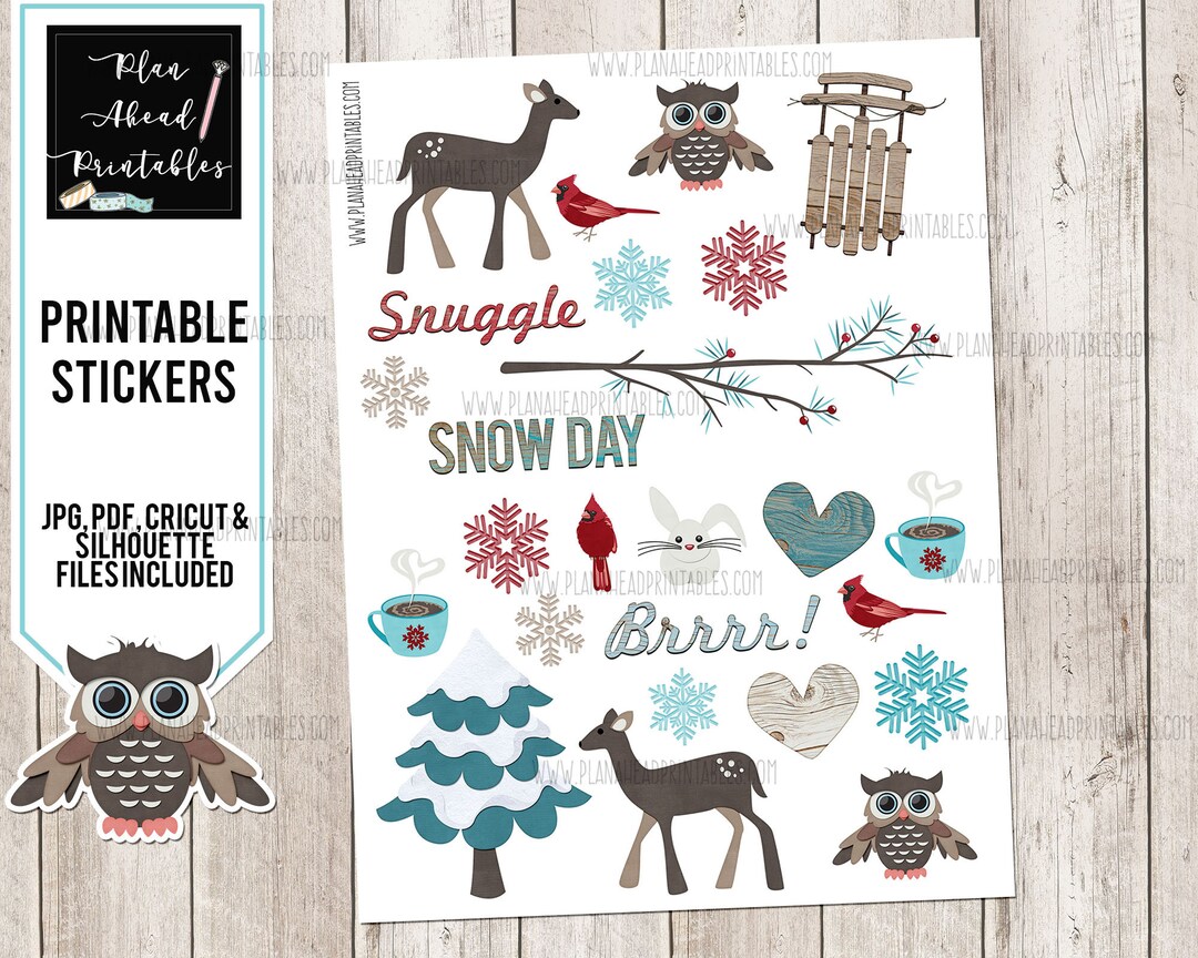 STORE CLOSING Printable Stickers for Planners, Scrapbooking or Card ...