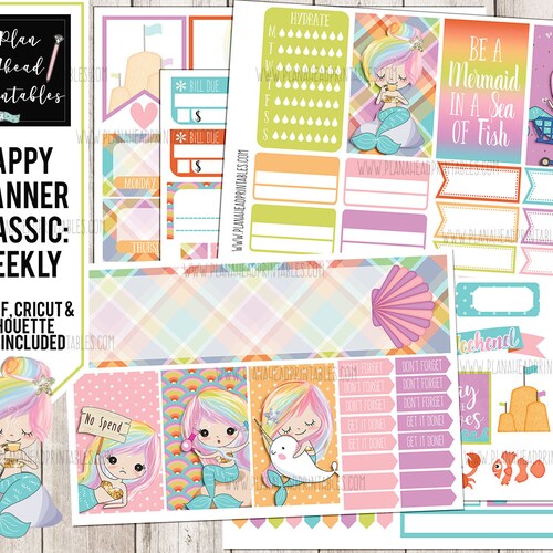 SPRING Planner Stickers Kit Printable Happy Planner Spring - Etsy