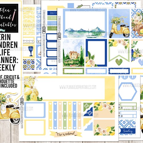 Summer Planner Stickers Printable Weekly Kit for Erin Condren - Etsy