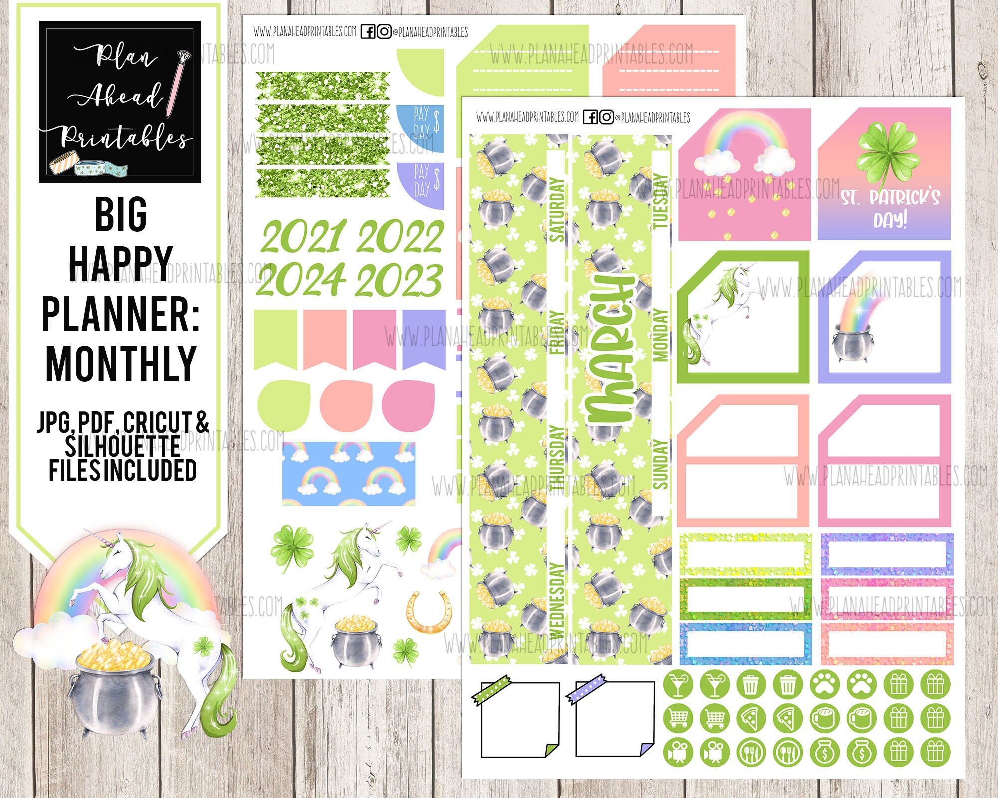 Stickers, Labels & Tags Stickers Lucky Personal Planner Sticker Kit ...