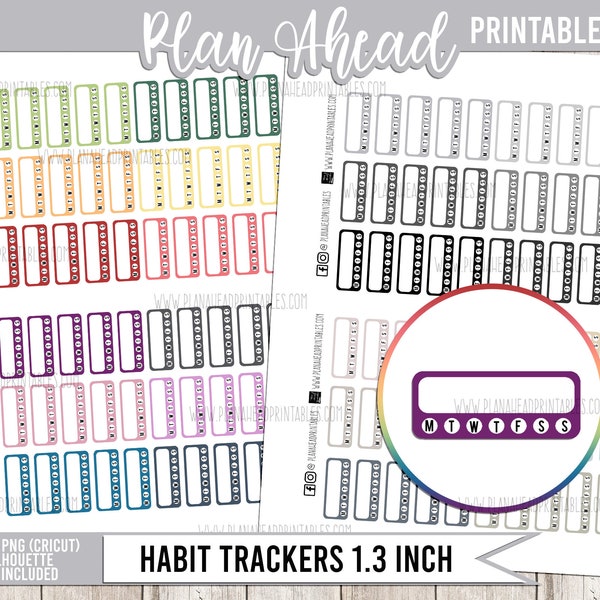 Hobonichi Cousin Tracker Stickers - Etsy