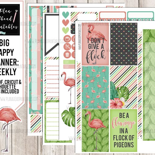 Big Happy Planner Printable Stickers Vertical Weekly Kit | Etsy