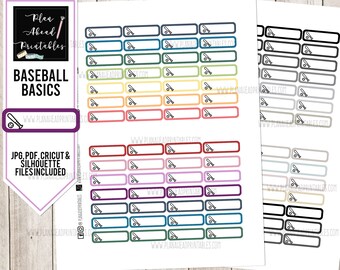 Baseball Planner Stickers - Etsy