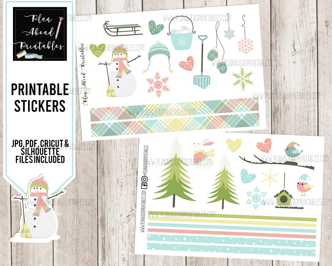 STORE CLOSING Printable Stickers for Planners, Scrapbooking or Card ...