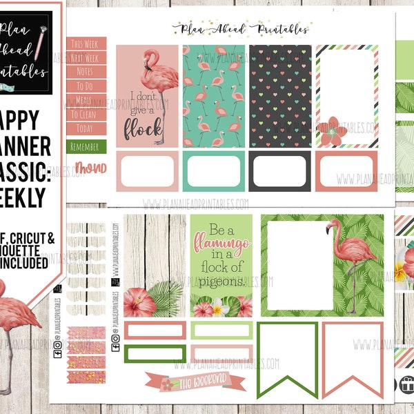 Flamingo Planner - Etsy