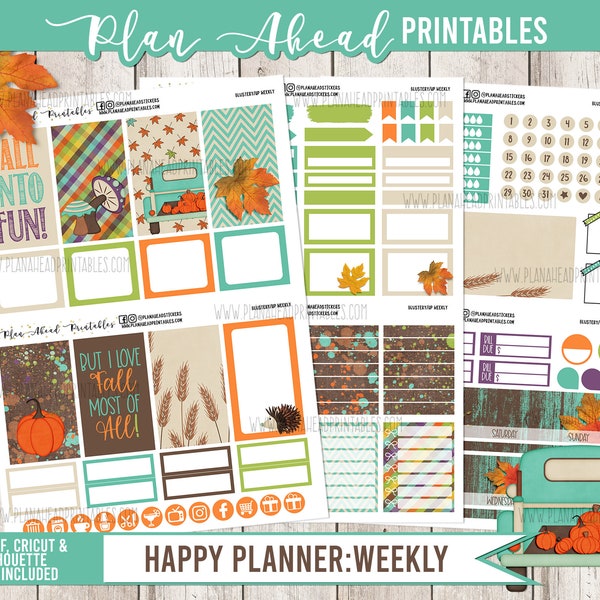Fall Planner Stickers - Etsy