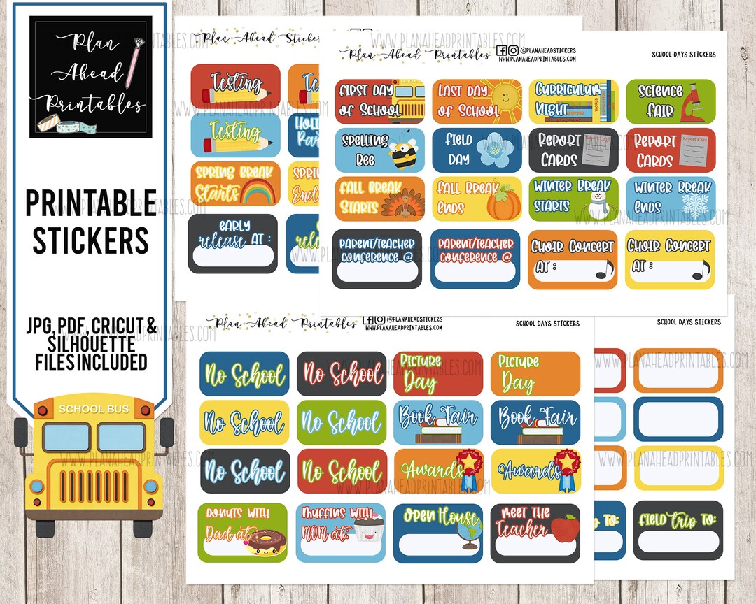 STORE CLOSING PRINTABLE Planner Stickers 1.5 Inch Erin Condren Happy ...