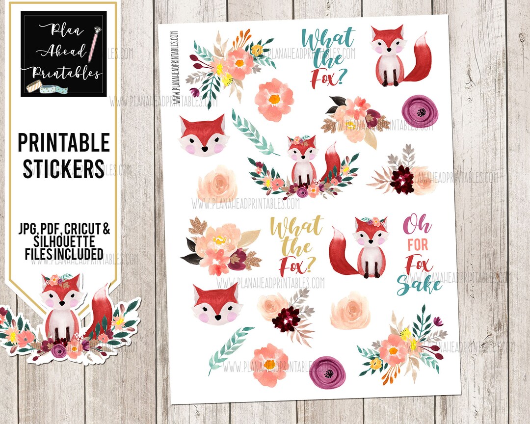 STORE CLOSING 12/31 Printable Stickers for Planners, Scrapbooking or ...