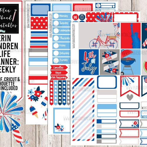 VERTICAL Planner Sticker Kit Fits Erin Condren Planner Weekly - Etsy