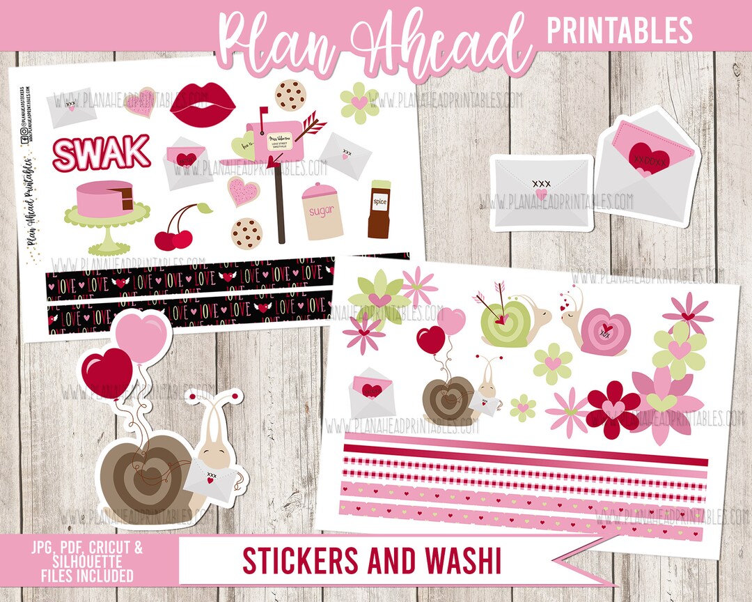 STORE CLOSING Printable Planner Stickers SWAK Cut Files Happy Planner ...