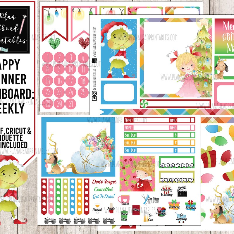The Grinch Stickers - Etsy