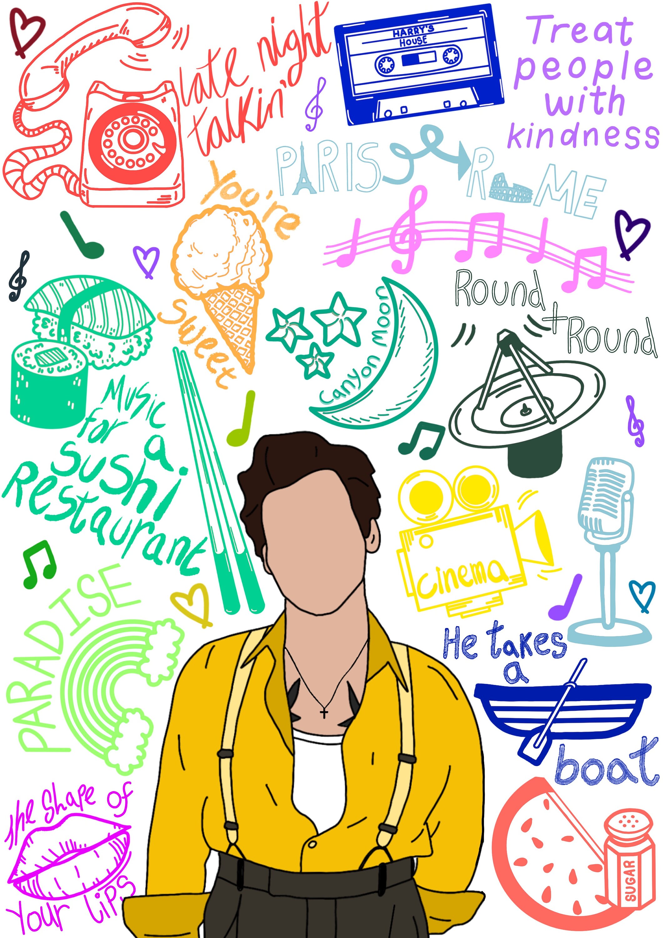 Harry Styles Lyric Print - Etsy UK