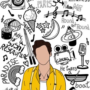 Harry Styles Lyric Print - Etsy UK