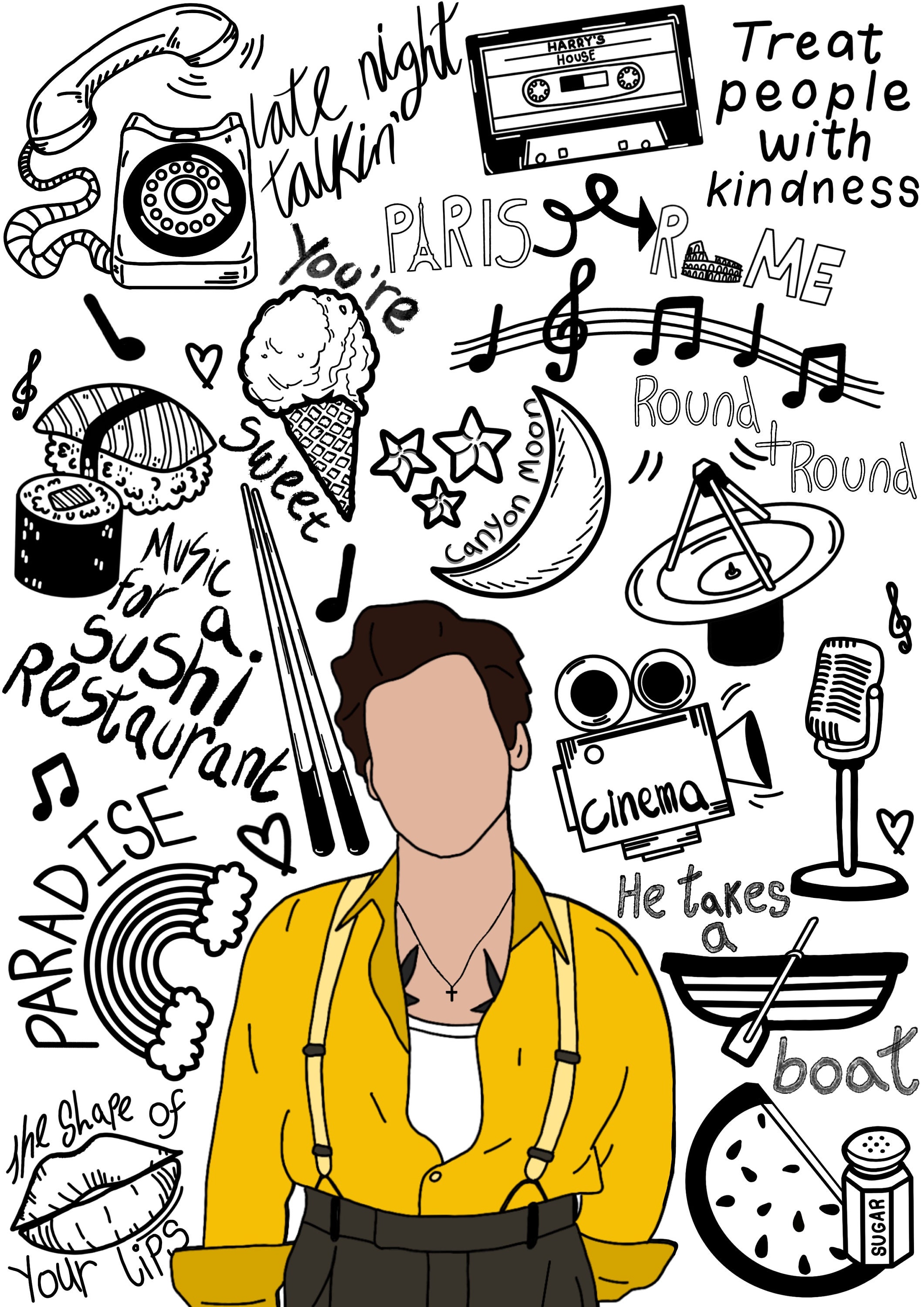 Harry Styles Lyric Print - Etsy UK