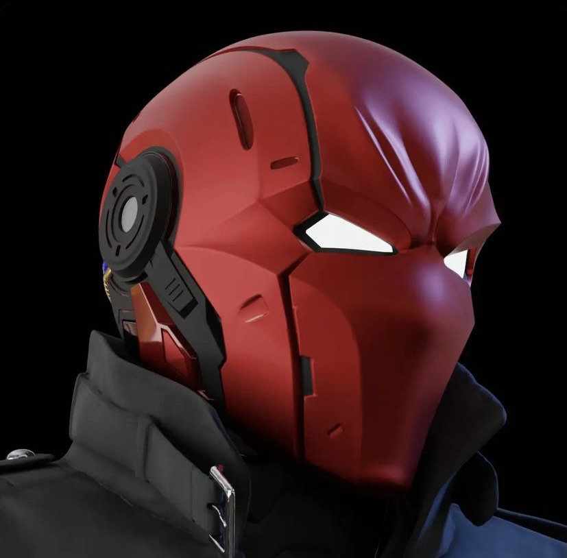 Red Hood Helmet