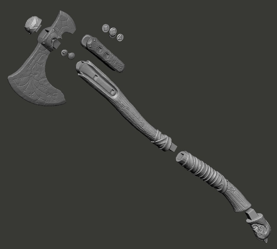 Kratos Leviathan Axe 3d Print File STL God of War - Etsy