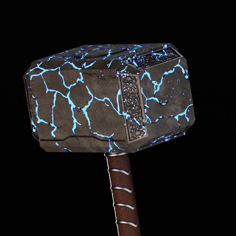 Mighty Lady Thor Cracked Hammer Mjolnir 3D FILE STL - Etsy