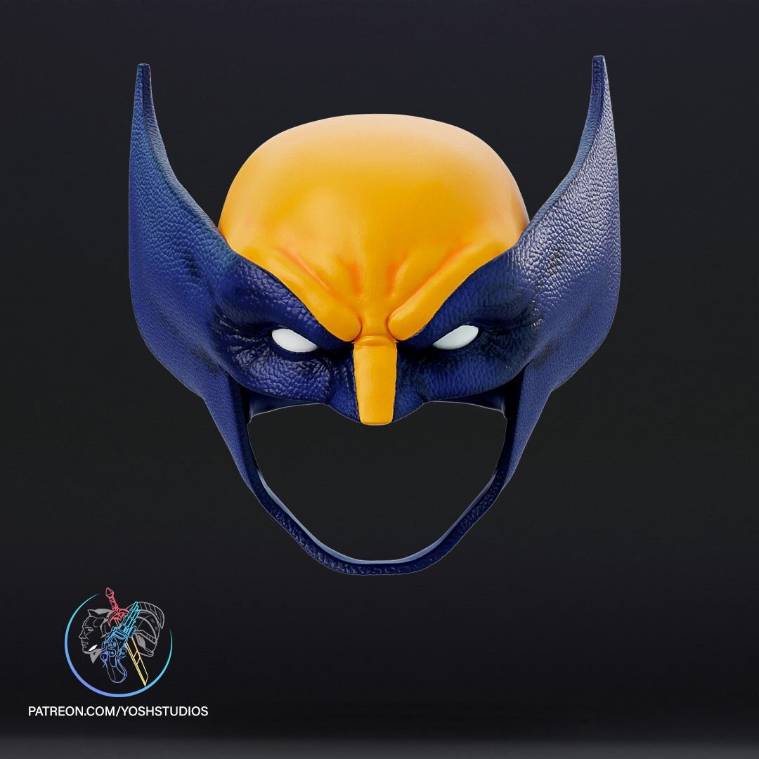 Buy Comic Wolverine Mask 3D Print File STL Online in India - Etsy
