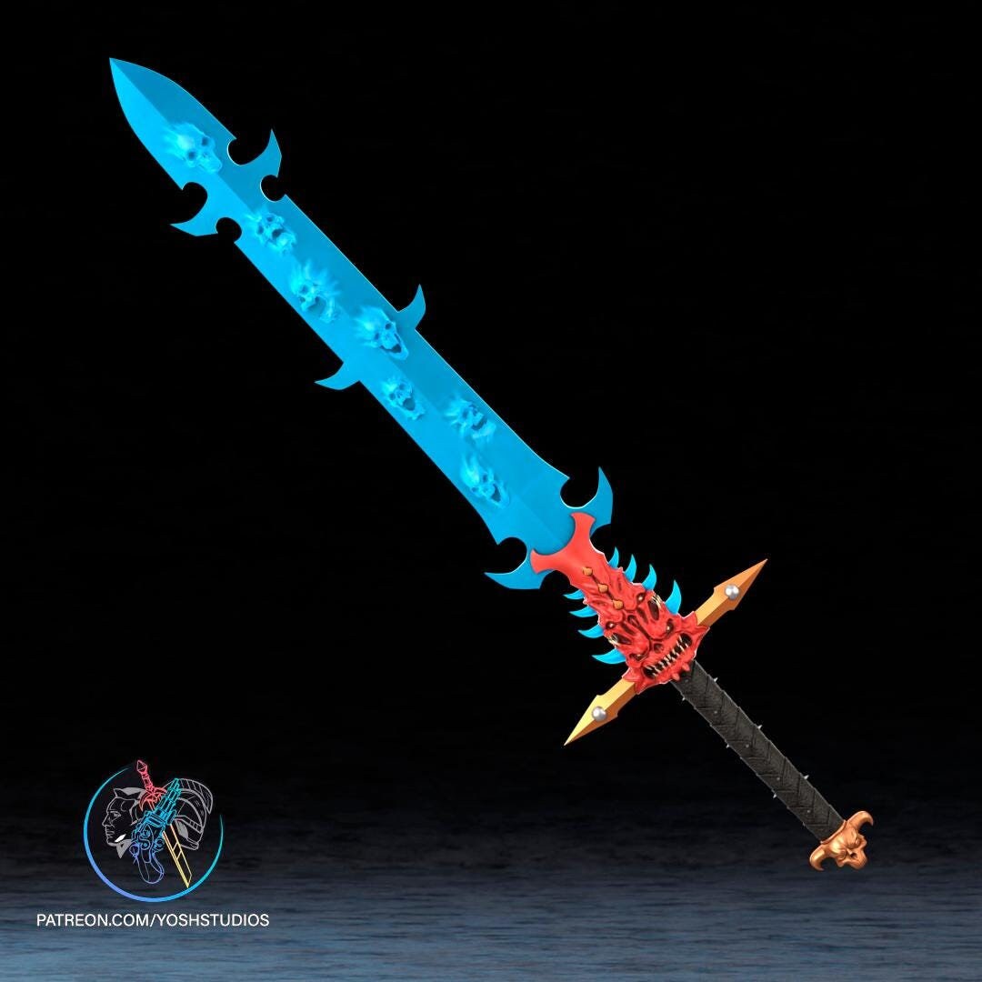 Abaddon's Soul Sword 3D STL File - Etsy
