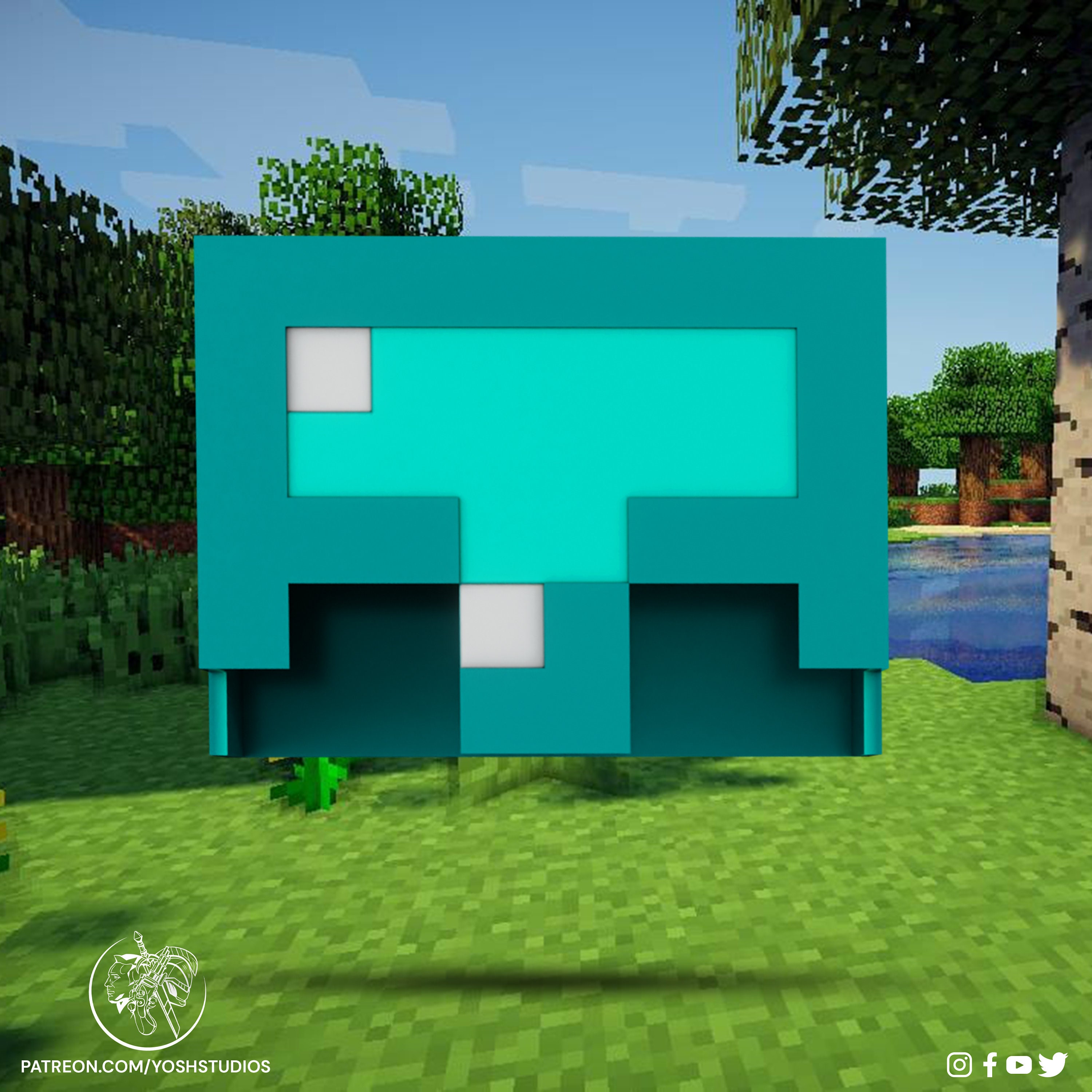 Minecraft Diamond Helmet