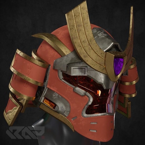 Samurai Daimyo Helmet Cosplay Mask - Etsy
