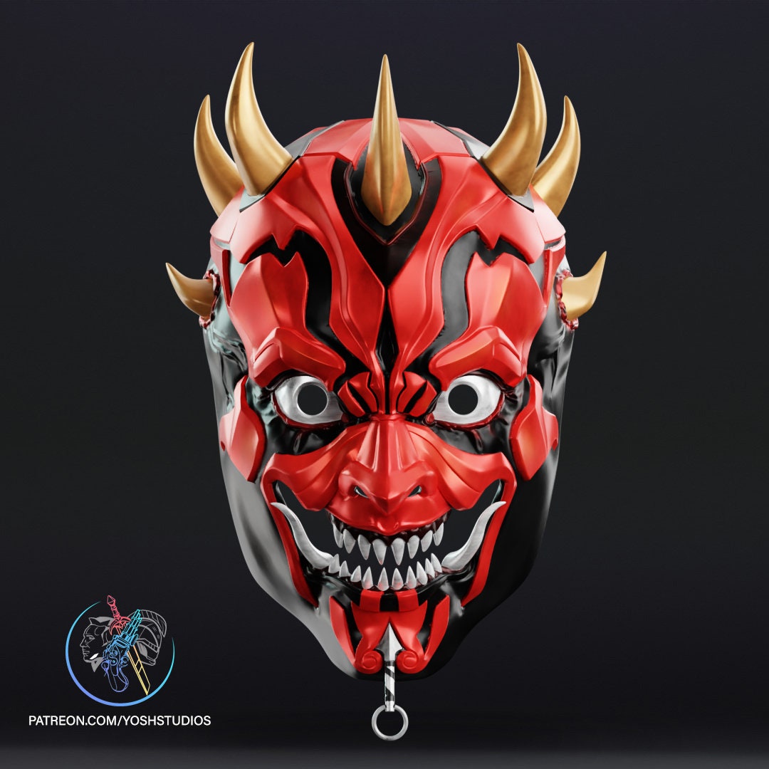 Sengoku Darth Maul Mask 3D Print File Samurai - Etsy