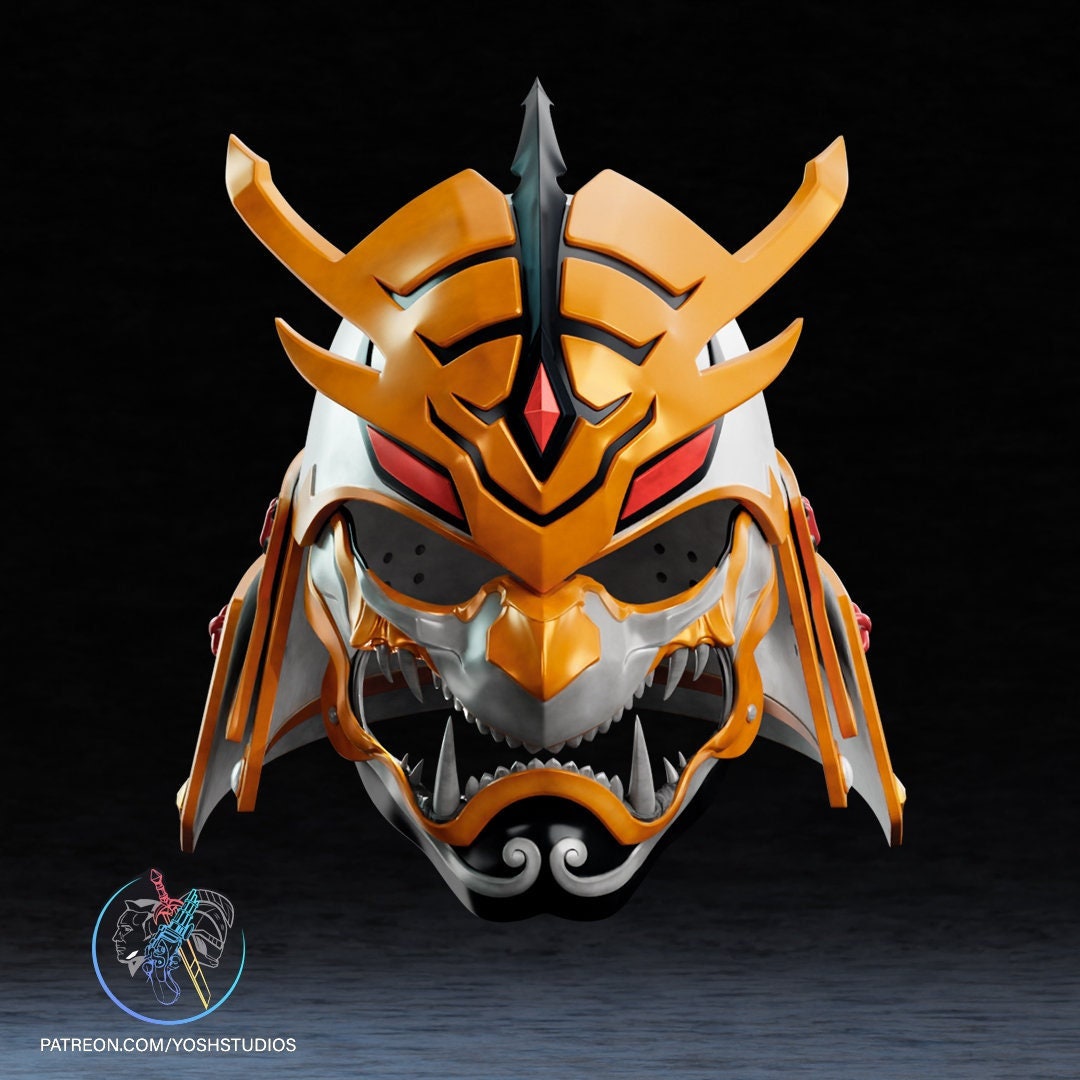 Sengoku Lord Draken Helmet 3D Print File STL Samurai - Etsy UK