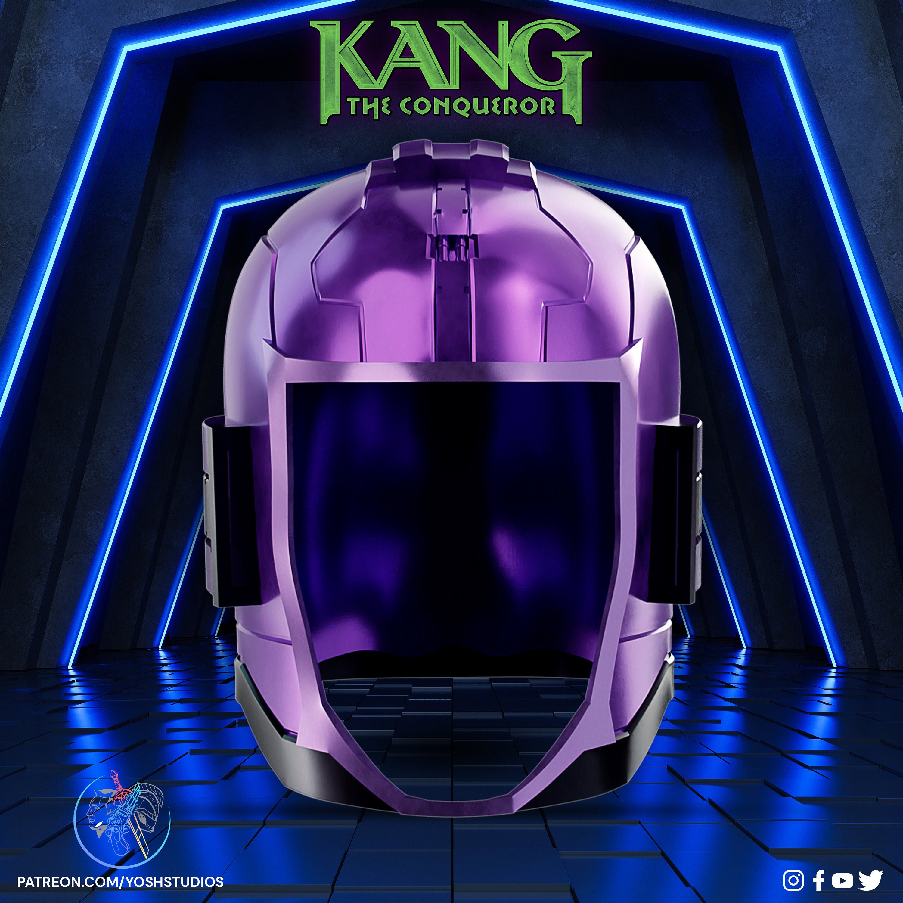 Comic Kang the Conqueror Helmet 3d Print File STL - Etsy Canada