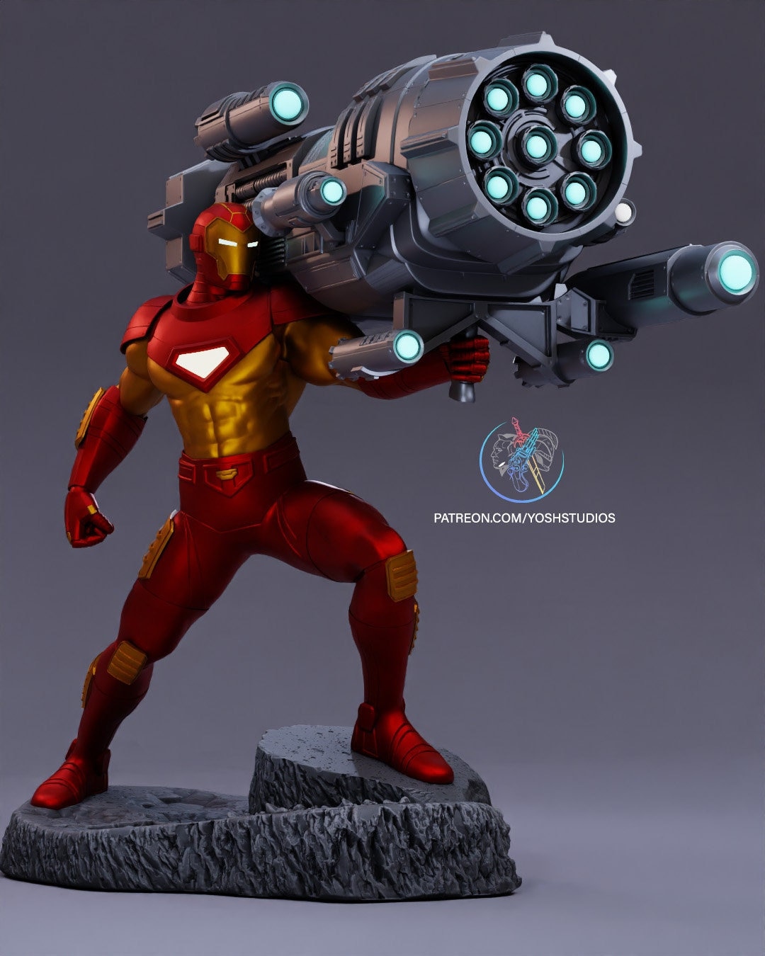 Modular Iron Man Statue 3d Print File STL Proton Cannon - Etsy Modular Iron Man Statue 3d Print File STL Proton Cannon - Etsy