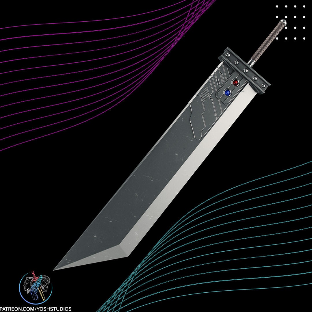 FF7R Buster Sword 3d Print File Stl Final Fantasy 7 Remake - Etsy UK