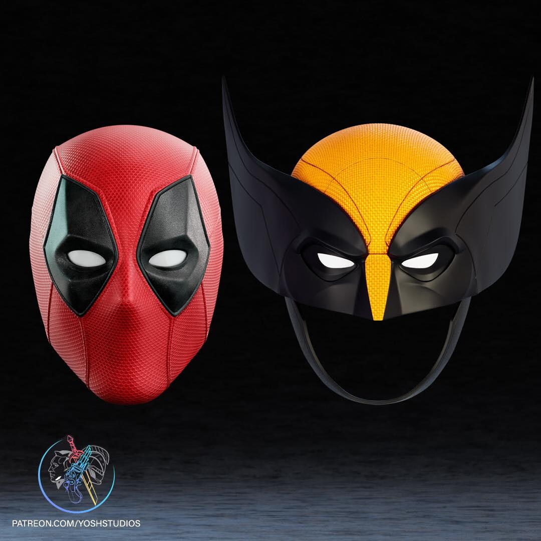 Pacote de Máscaras Deadpool Wolverine Impressora 3D Arquivo STL - Etsy ...