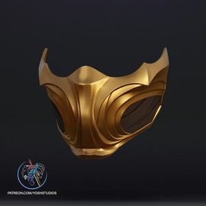Scorpion Mask MK1 3D Print File STL Mortal Kombat 1 - Etsy
