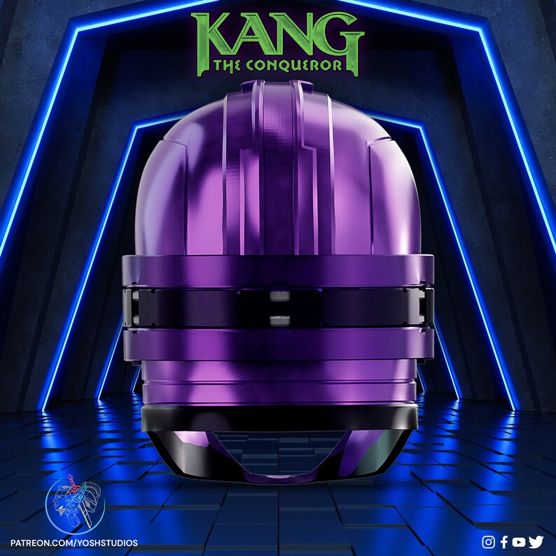Comic Kang the Conqueror Helmet 3d Print File STL - Etsy Canada
