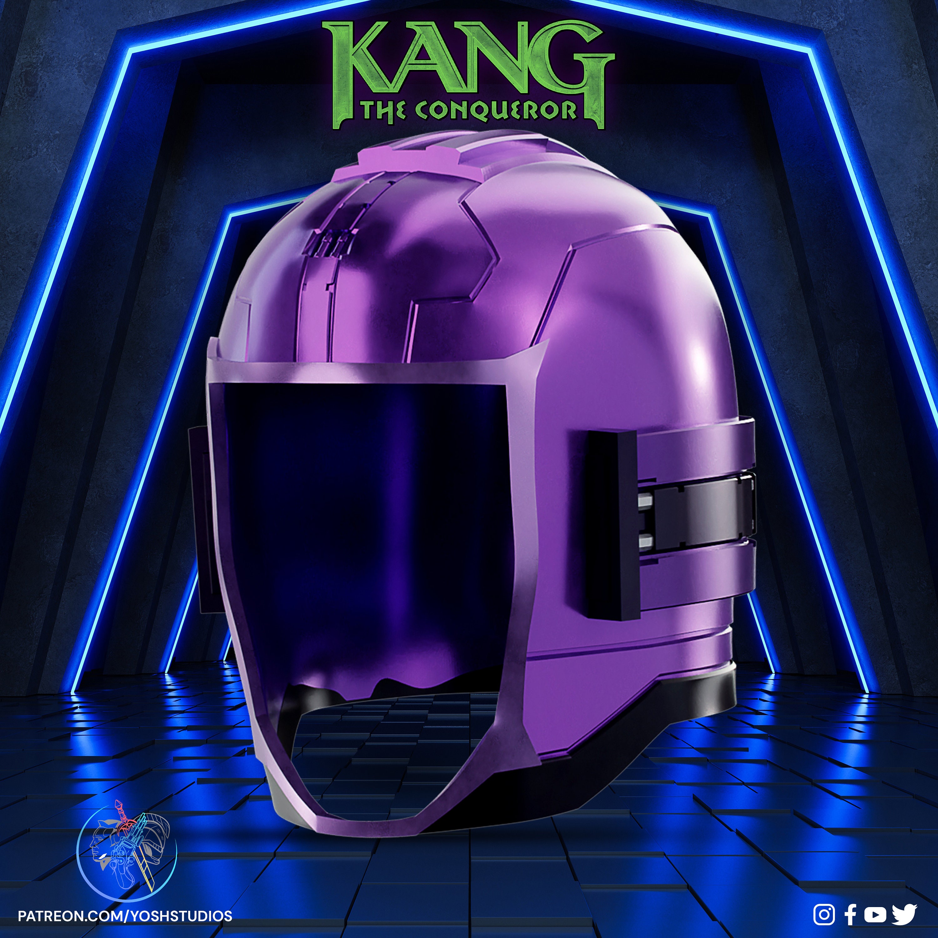 Comic Kang the Conqueror Helmet 3d Print File STL - Etsy Canada