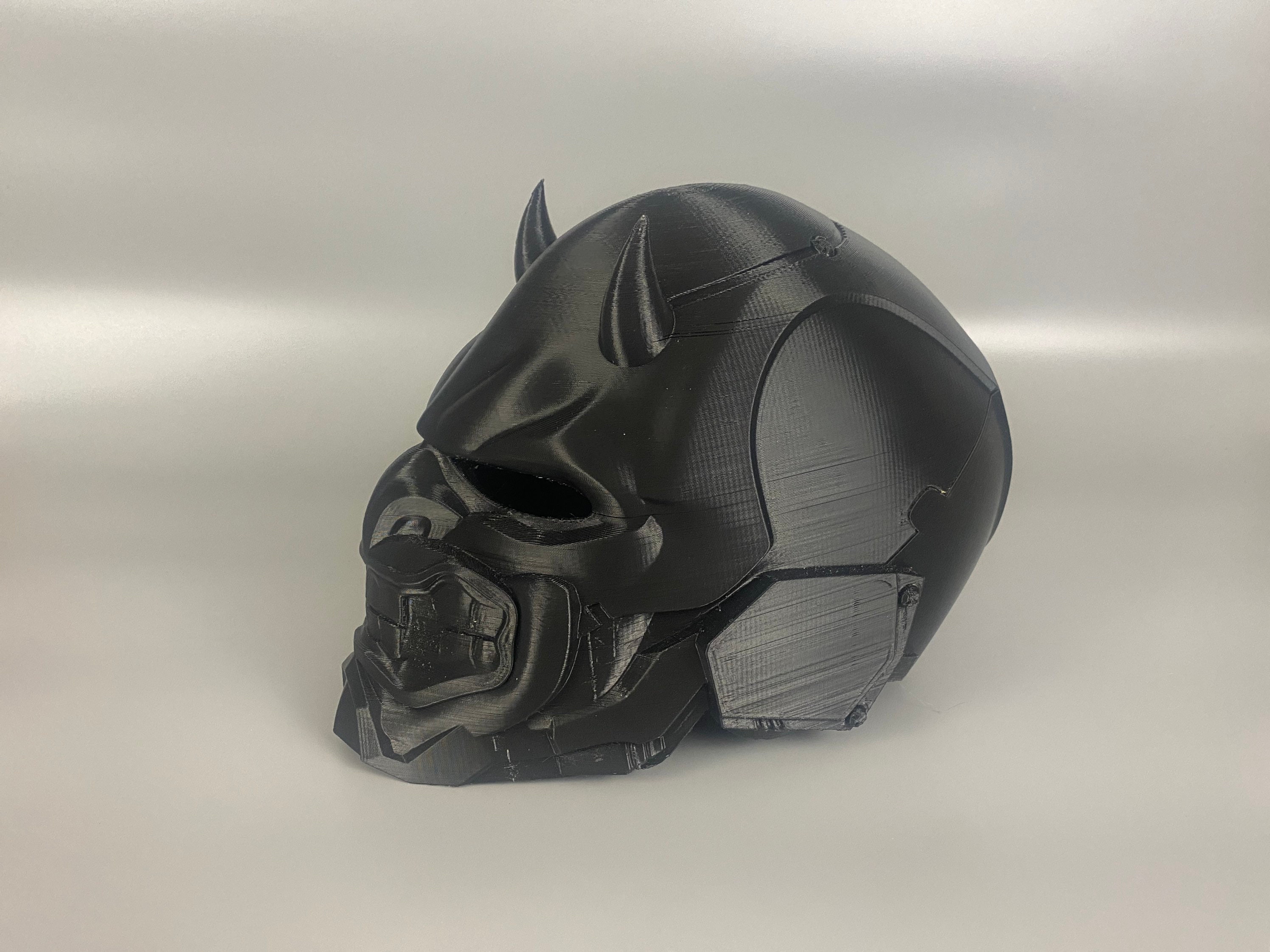 Red Hood Oni Helmet Mask DIY Cosplay - Etsy