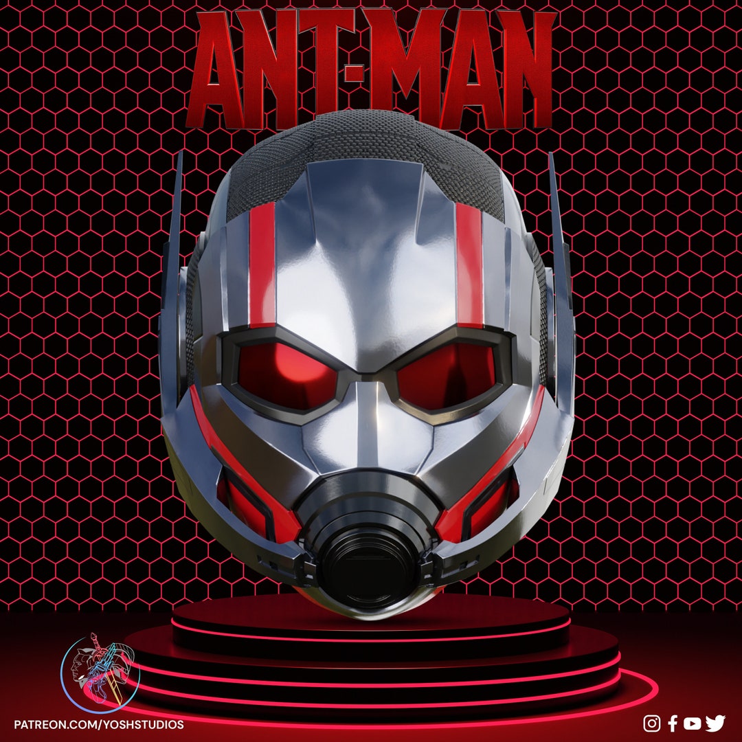 Buy Ant Man 3 Quantumania Helmet 3d Print File STL Online in India - Etsy