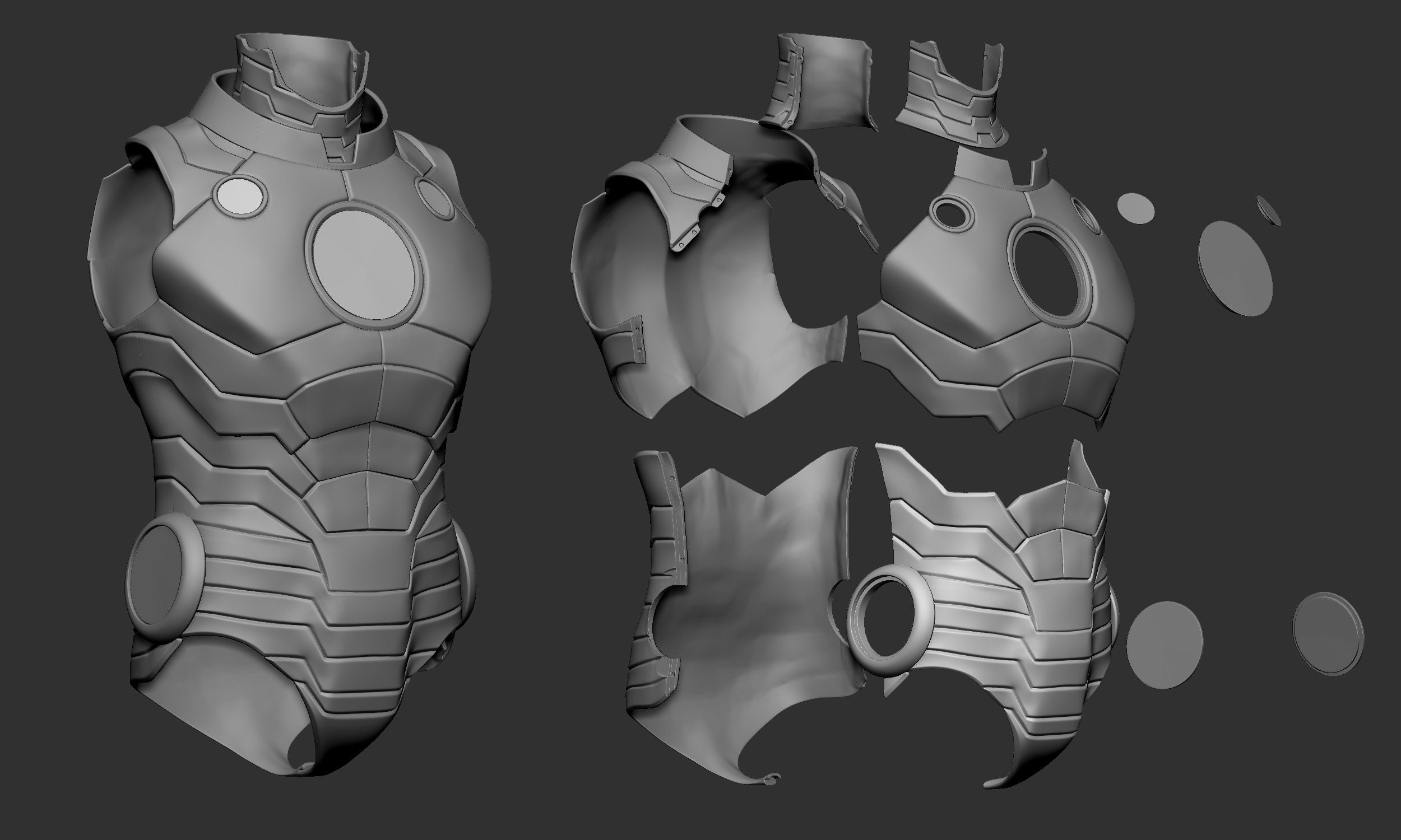 Iron Man Model 70 Armor 3D Print File STL - Etsy