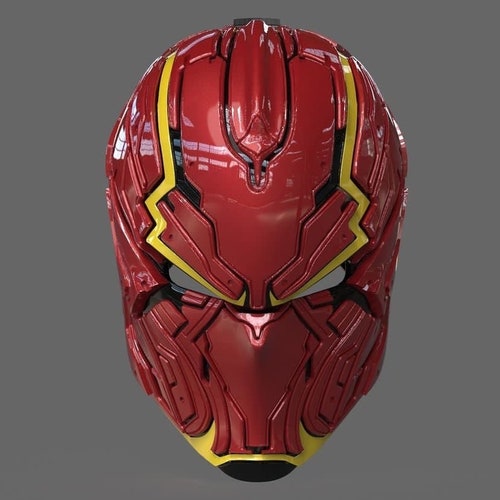 Red Ronin Red Hood Helmet Cosplay Mask STL File 3D Print | Etsy