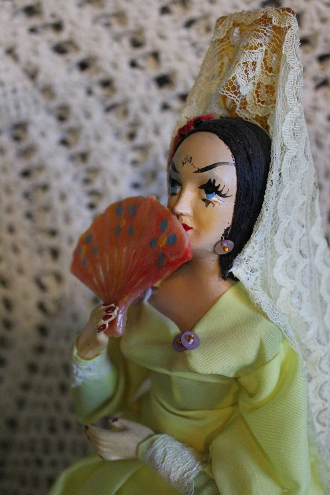 Midcentury Hand Painted Spanish Doll / Munecos Carselle Spanish ...