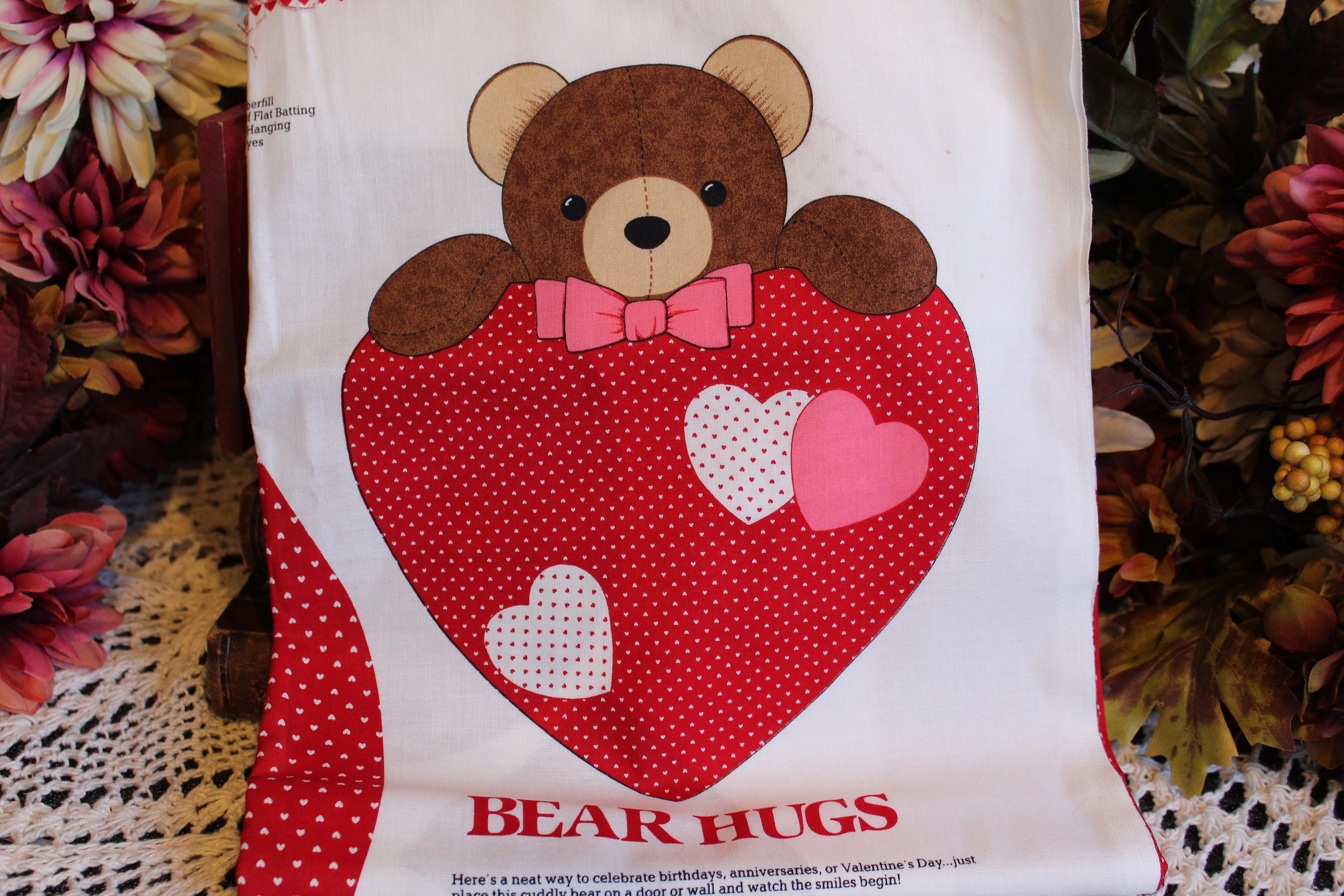 Bear Hugs Soft Sculpture Fabric Panel Decor to Cut & Sew / DIY Sewing ...