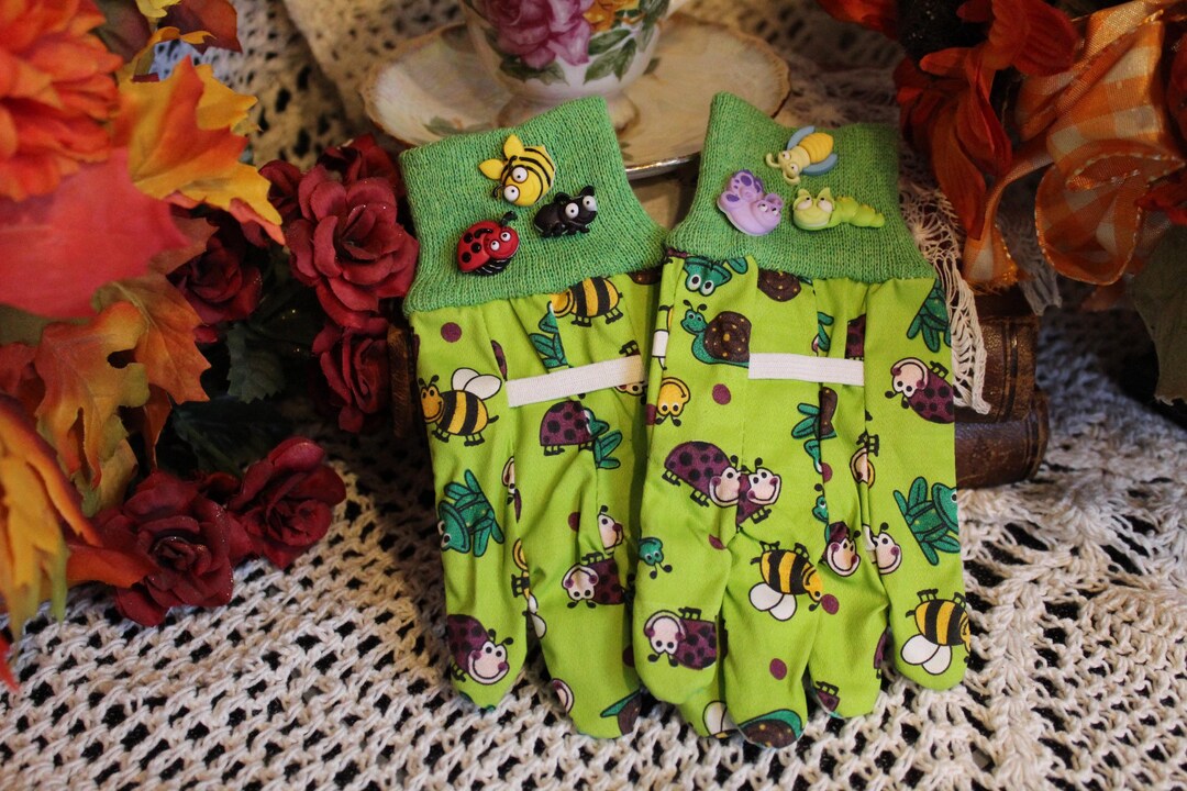 Kids Bugs Garden Gloves Gift/kids Garden Gloves/creepy Crawling Bugs ...
